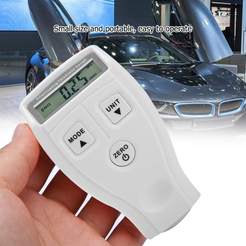 Mootea Coating Thickness Gauge,Mini Portable LCD Car Paint Tester ...
