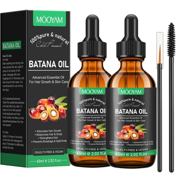 Mooyam Batana Oil, 2 Pack, Natural Conditioner, Moisturizes Hair and ...
