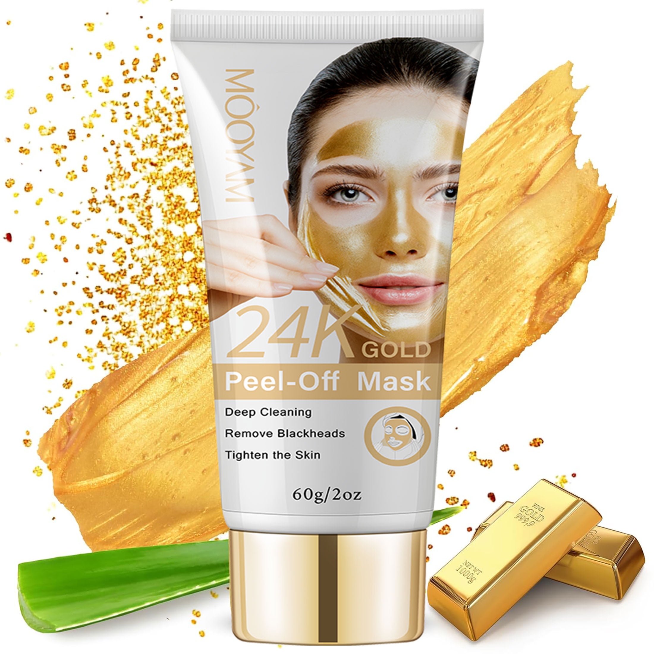 Mooyam 24K Gold Peel-off Face Mask - Blackhead Remover Mask ...