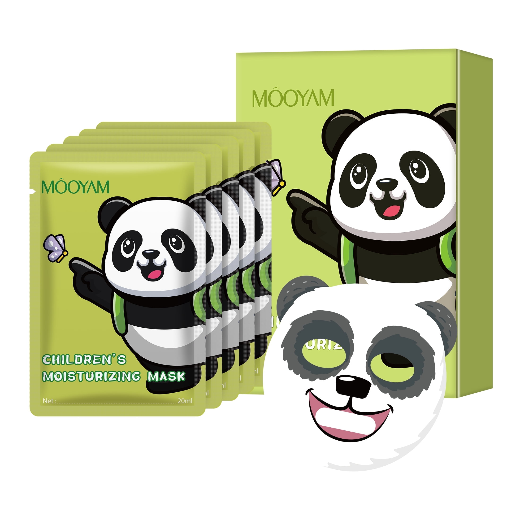 Mooyam 5 Pack Face Masks Skincare, Facial Masks for Kids, Animal ...