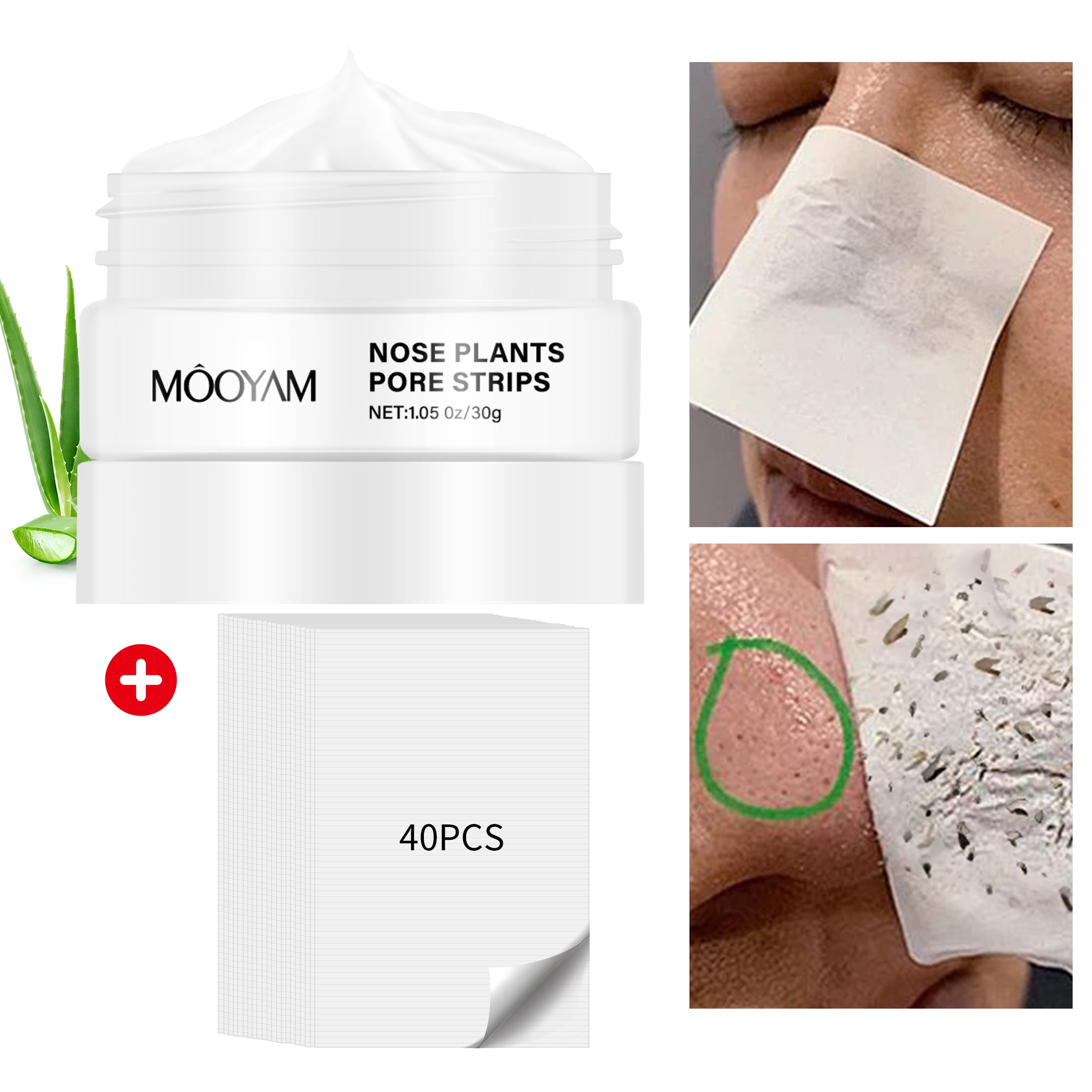 Mooyam Blackhead Remover Mask Nose Strips, Face Peel Off Mask for Nose ...