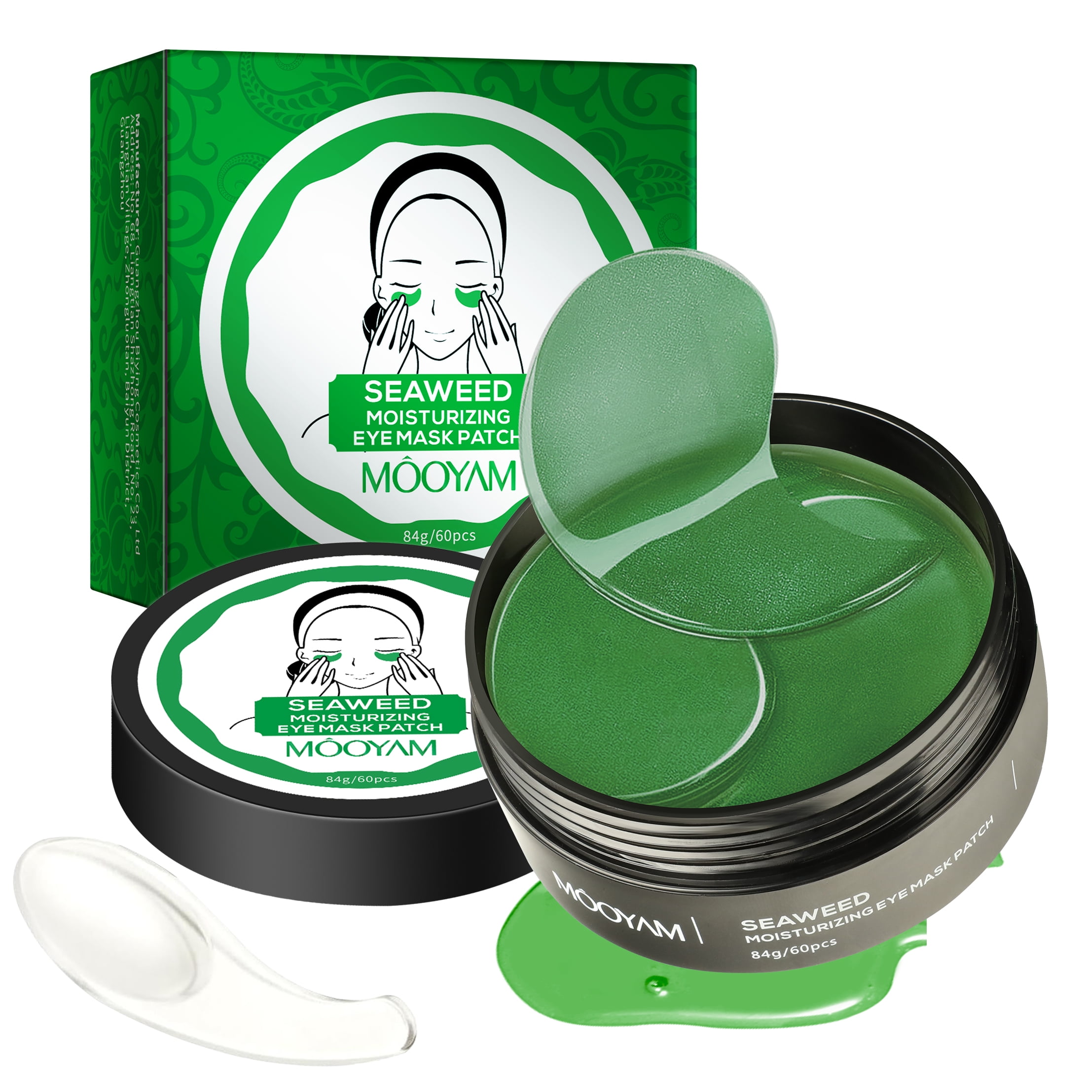 Mooyam Under Eye Mask, 30 Pairs Seaweed Eye Masks for Dark Circles and ...