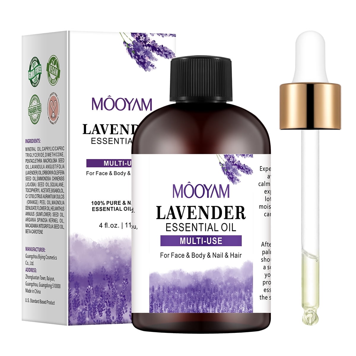 Mooyam Lavender Essential Oil - Premium Lavender Essential Oil for Hair ...