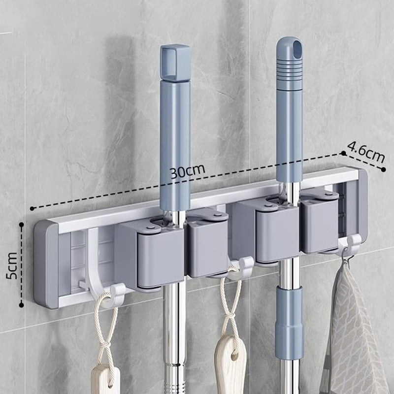 Mop And Broom Storage Rack Mop Rack Wall Mounted Strong Broom Mop Rack ...