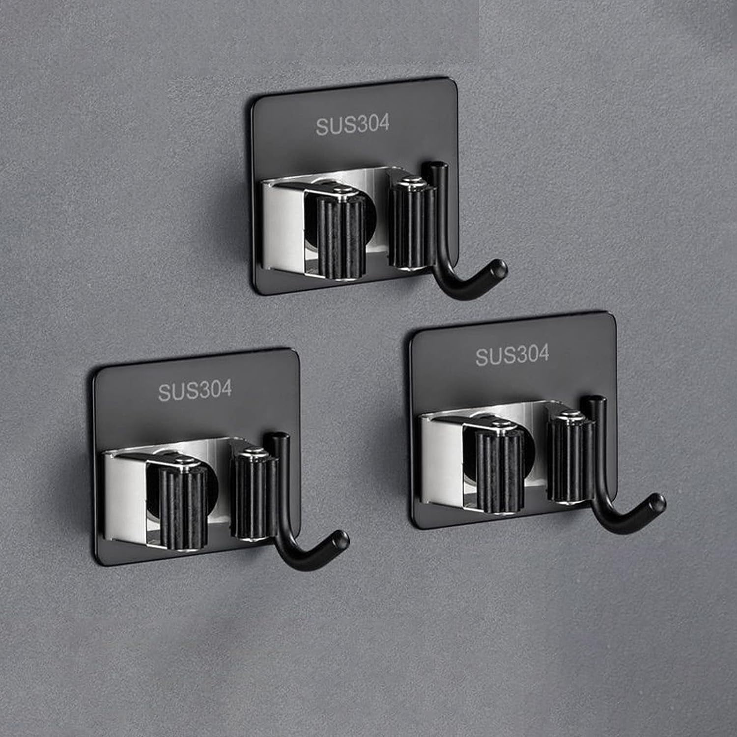 Mop Broom Holder,Cleaning Products Tidy Organizer,Stainless Steel Heavy ...