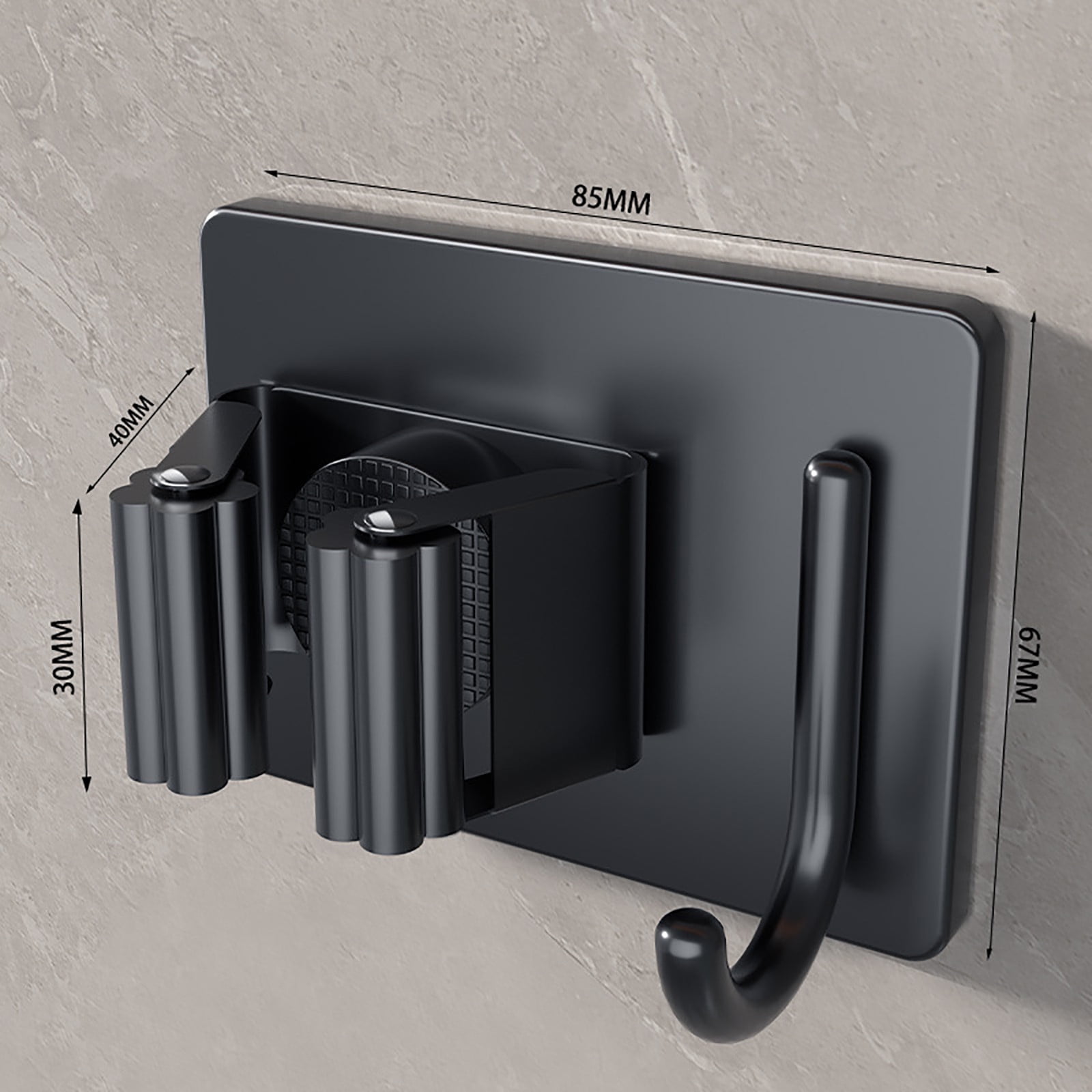 Mop Broom Holder No Drill SUS304 Stainless Steel, Heavy Duty Tool ...