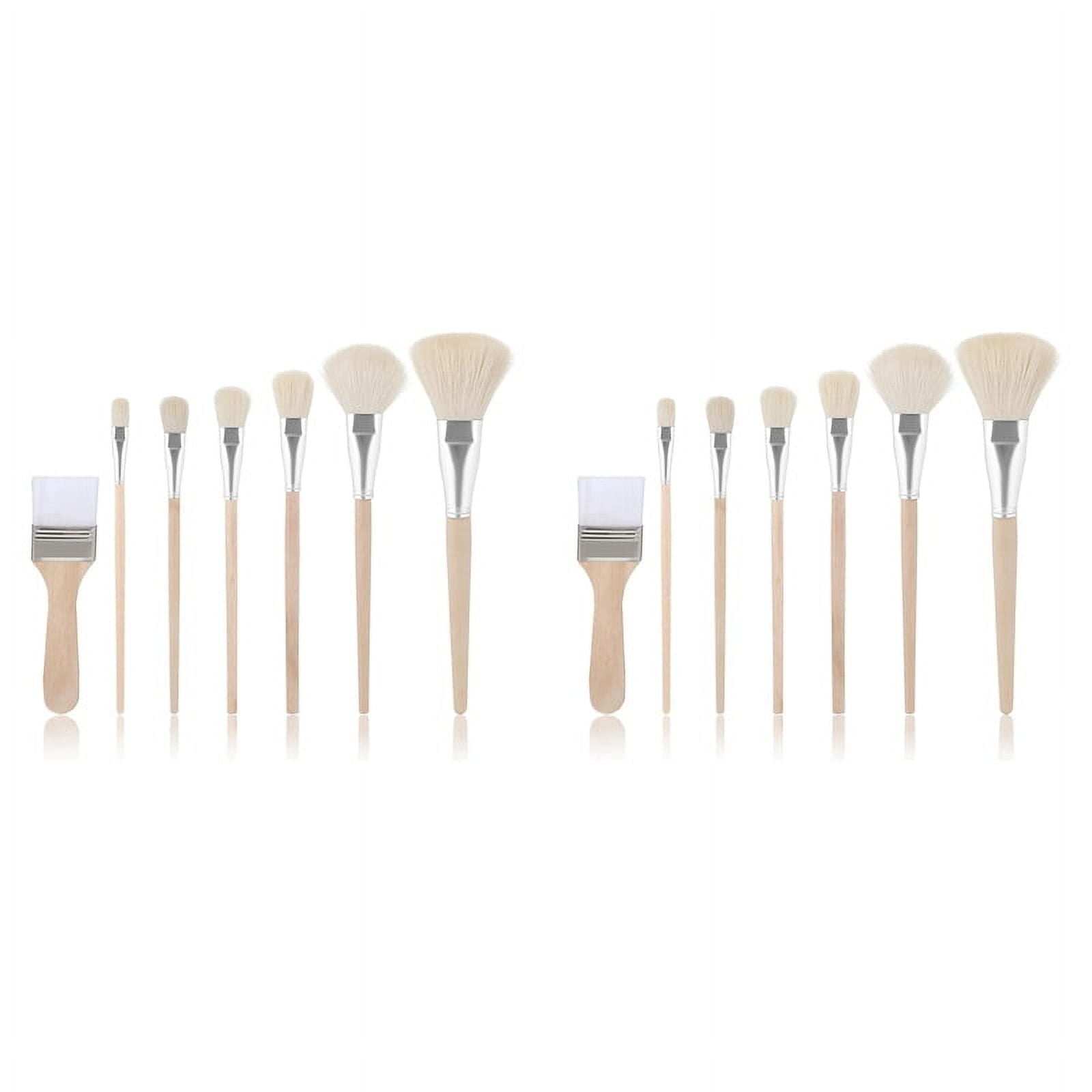 Mop Brush for Acrylic Painting 14Pcs Artist Paint Brush Set with Wooden ...