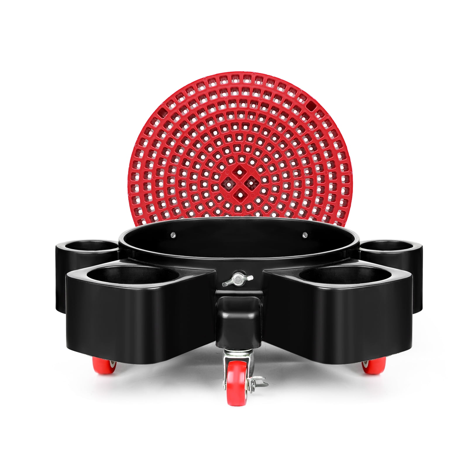 Mop Bucket Dolly Rolling Wash Drum Cart & Bucket Insert Grit Trap ...