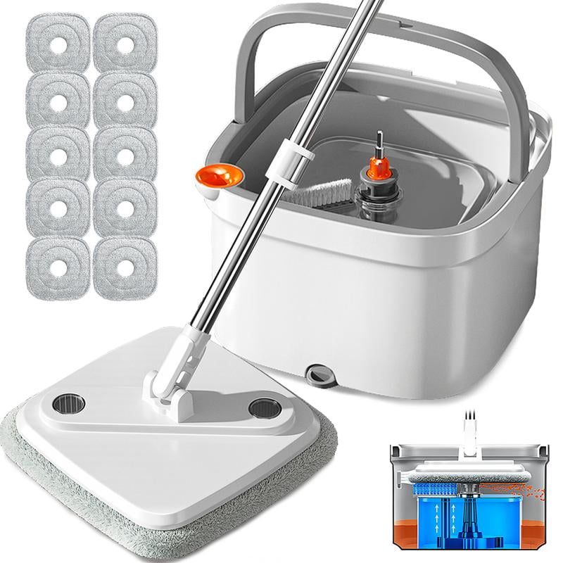 Mop and Bucket Set, with Dirty&Clean Water Separation System,Self ...