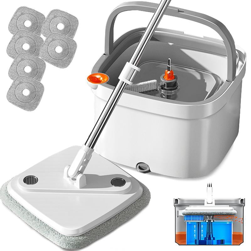 Mop and Bucket Set, with Dirty&Clean Water Separation System,Self ...