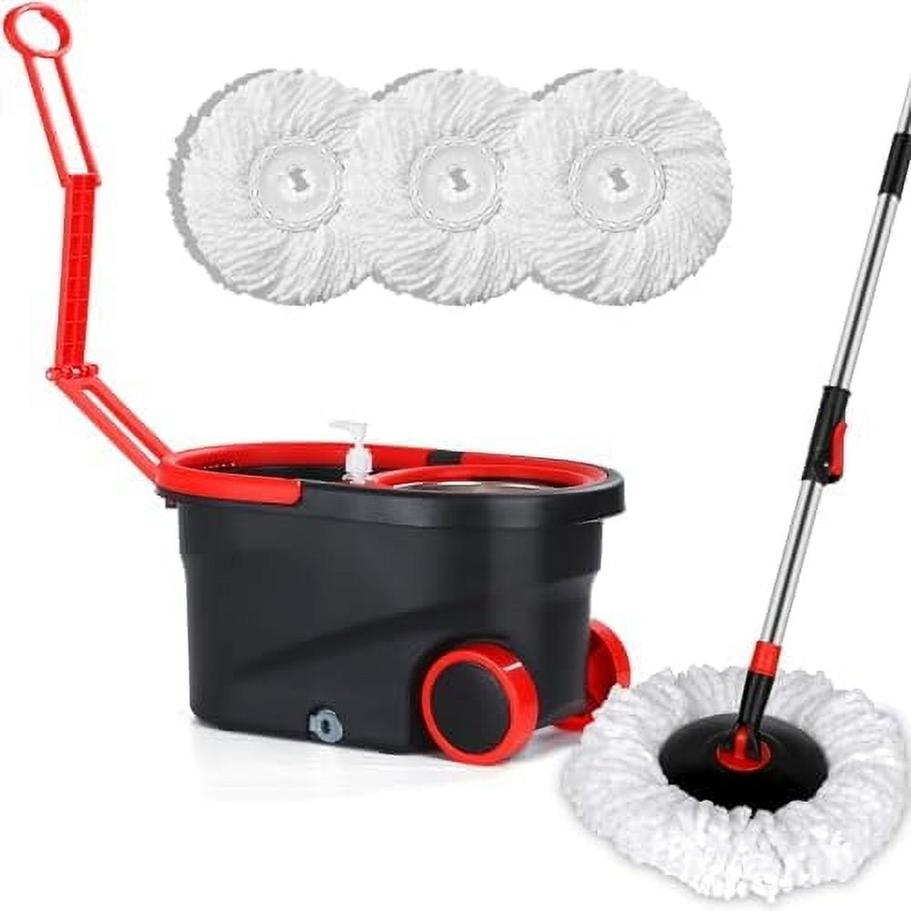Mop and Bucket Set, Spin Mop and Bucket with Wringer, Mops for Floor ...