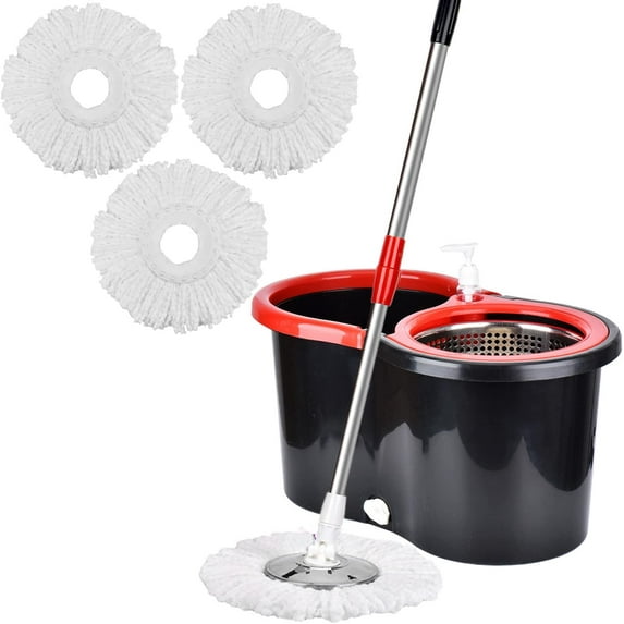 Mop and Bucket with Wringer Set Forart 360? Microfiber Spin Mop with ...