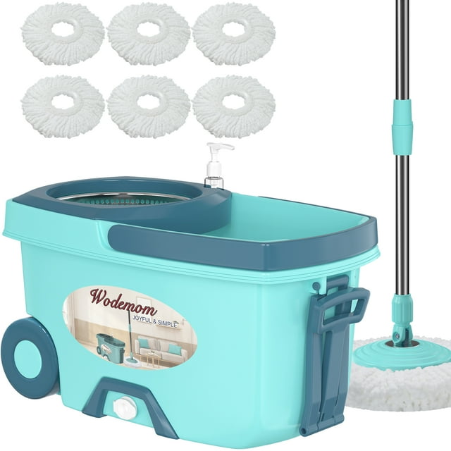 Mop and Bucket with Wringer Set,Spin Mop and Bucket System, Mops for ...