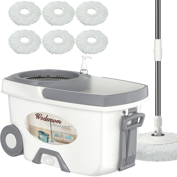 Mop and Bucket with Wringer Set,Spin Mop and Bucket System, Mops for ...