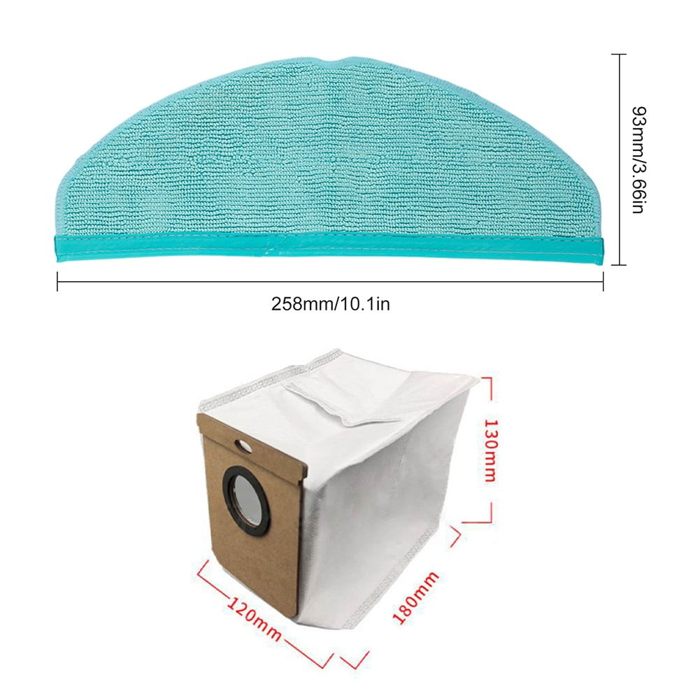 Mop Cloth Rag Dust Bag Sets For Conga 8090 Ultra / 9090 AI Sweeping ...