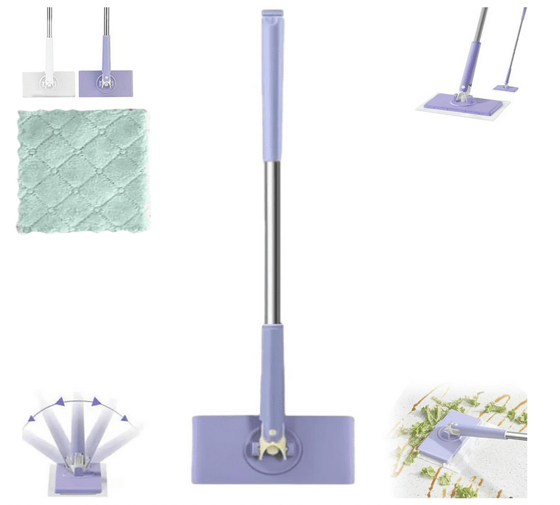 Mop - Convenient Cloth Changing Mini Mop, Automatic Gripping or ...