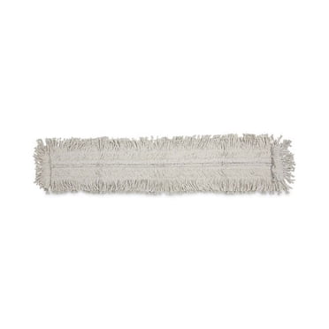 Boardwalk Disposable Dust Mop Head Cotton/Synthetic 24w x 5d White 1624 ...