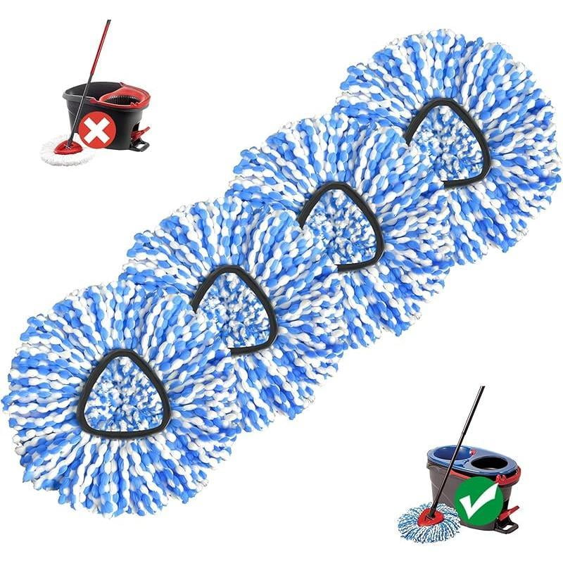Mop Head Replacement, 3 Pack Spin Mop Refill Replace Head Compatible O ...