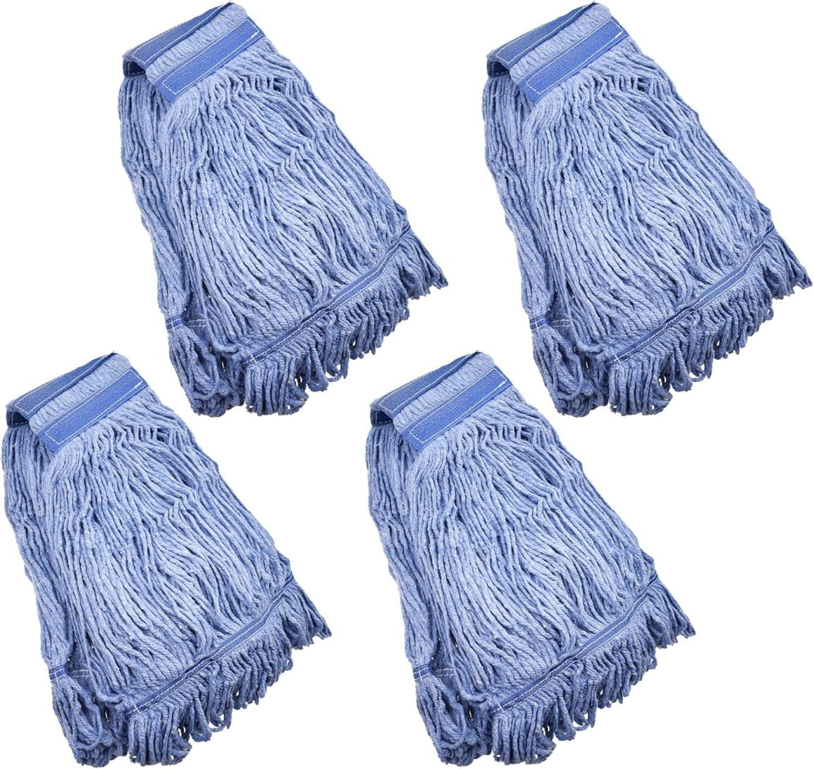 Mop Head Replacement Commercial Heavy Duty String Blue Wet Mop Heads ...