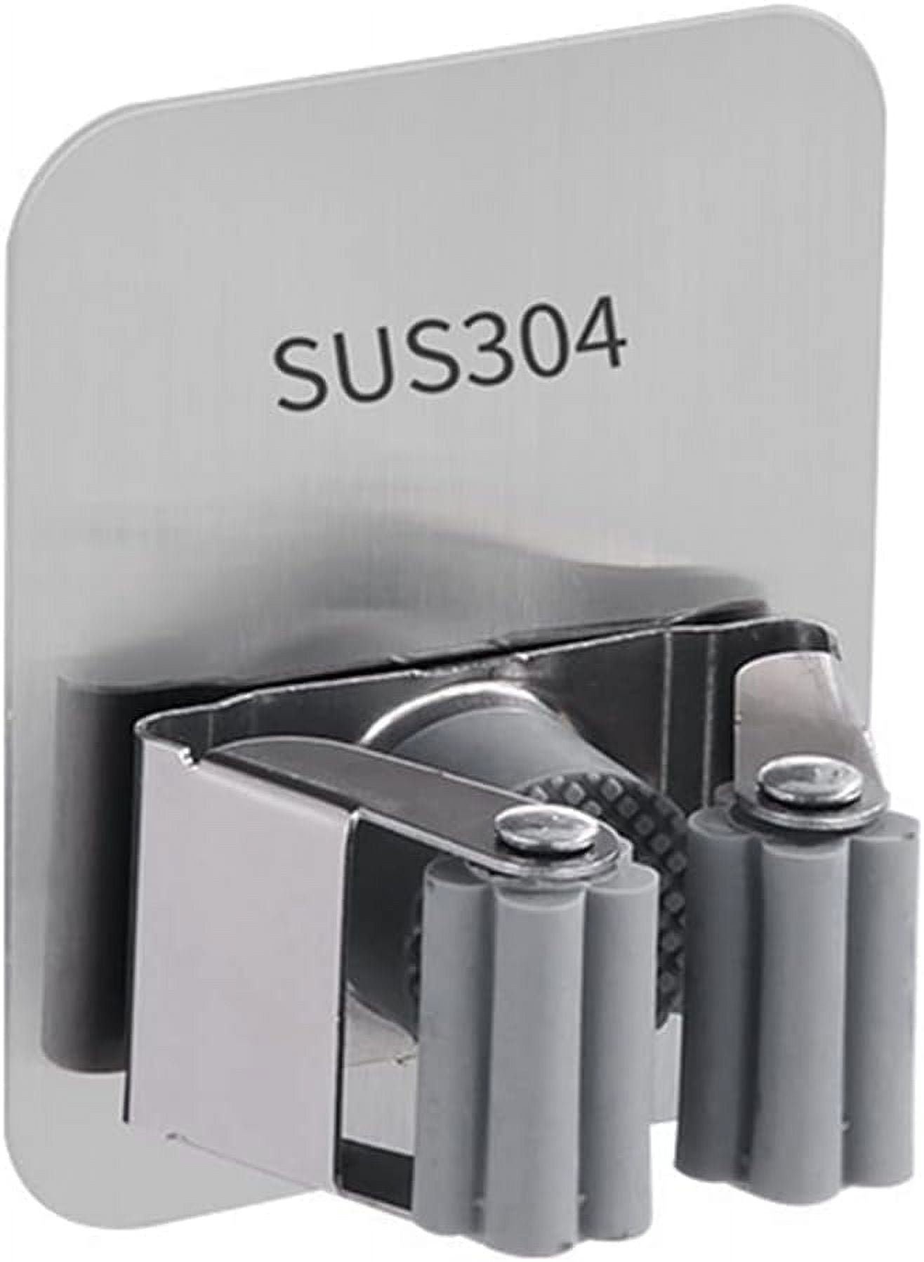 Mop Holder, Broom and Mop Holder Wall Mounted, Stainless Steel Broom ...