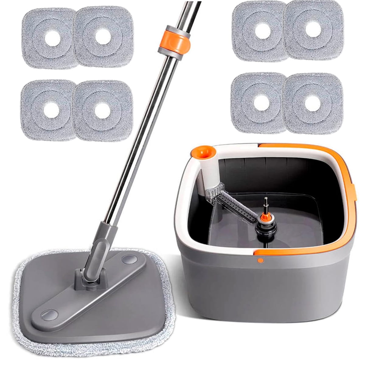 Mop Household Lazy Person Hand-Free Mopping Artifact Clean Dirty Separation Automatic Rotating ...