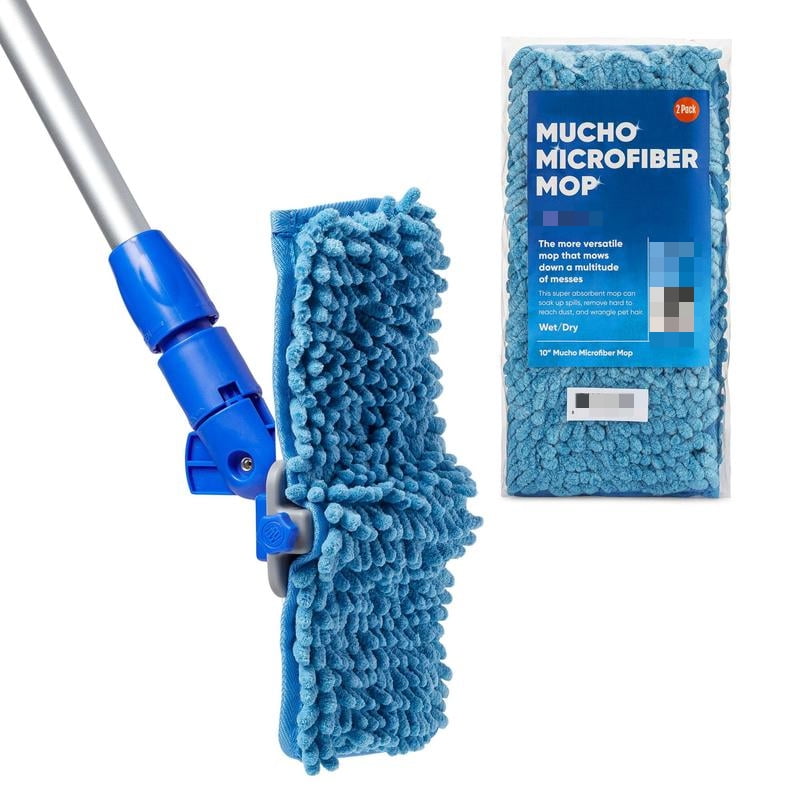 Mop Lightweight Standing Microfiber Tool with 70" Handle – Easy to Use ...