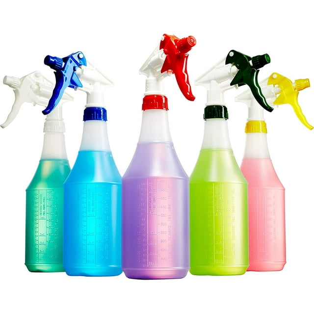 Mop Mob Chemical Resistant 5 Spray Head and 24 oz Plastic Bottle 5 Pk ...