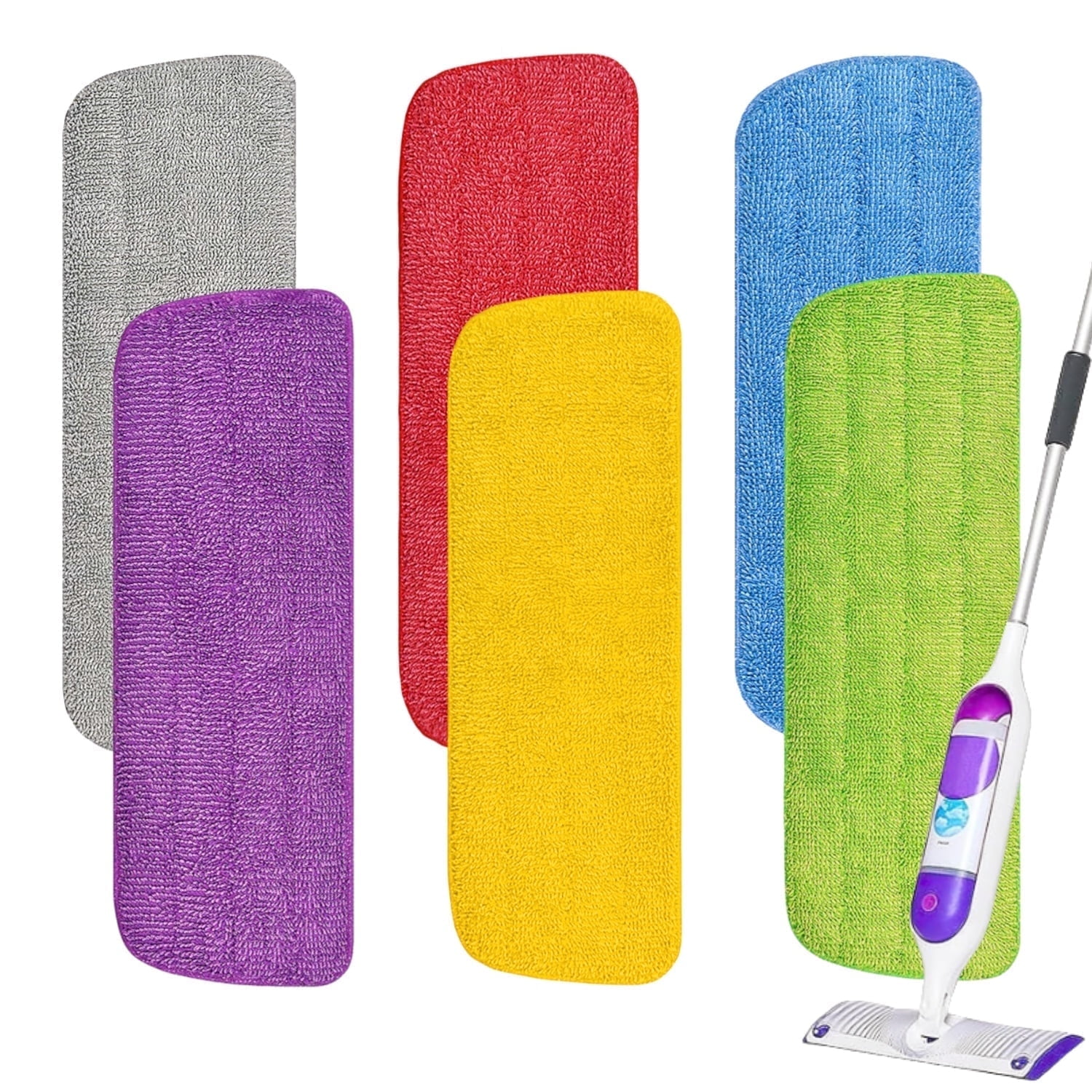 Mop Pads Compatible with SwifferPowerMop (6 Pack), Power Mop Refill ...