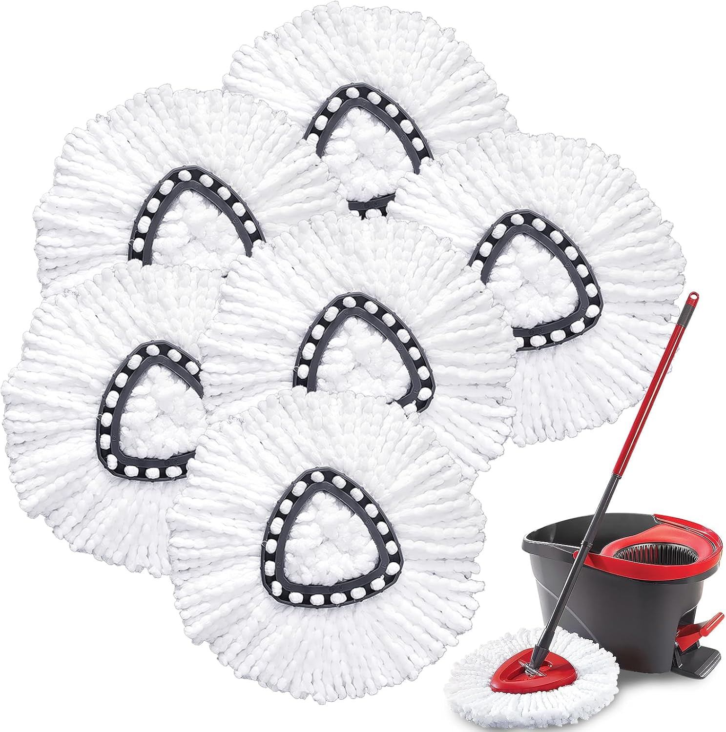 Mop Replacement Heads for O Cedar: Mop Replace Head Easy Wring Spin ...