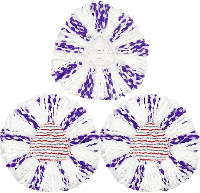 Mop Replacement Heads for Vileda Turbo EasyWring Microfibre Replacement ...