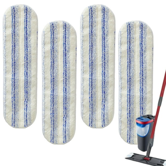 Morulong Replacement Mop Pads for O-Cedar H2prO Flat Mop, 4-Pack ...