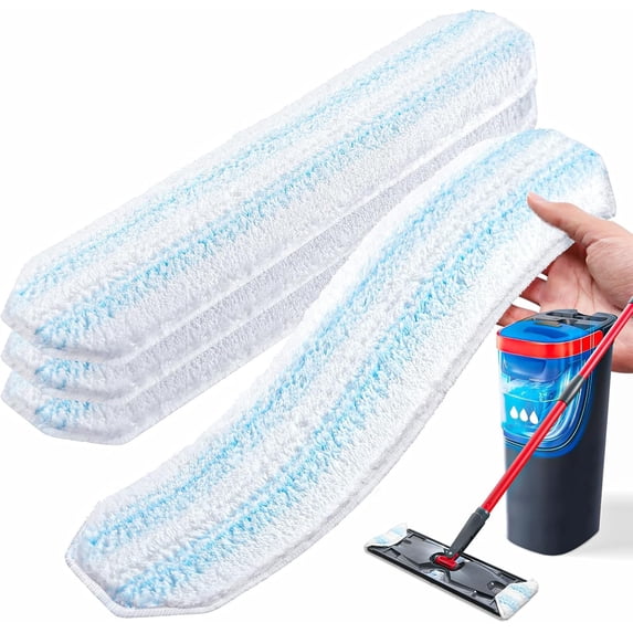 Mop Pad Refills for Ocedar H2pro Flat Mops, Compatible with H2prO Mop ...