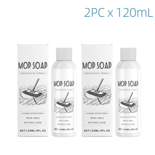 Mop Soap 120ml*2, 2PC Highly Scented Mop Soap, Mop Soap for Floor Cleaning, Mop Soap Scented for ...