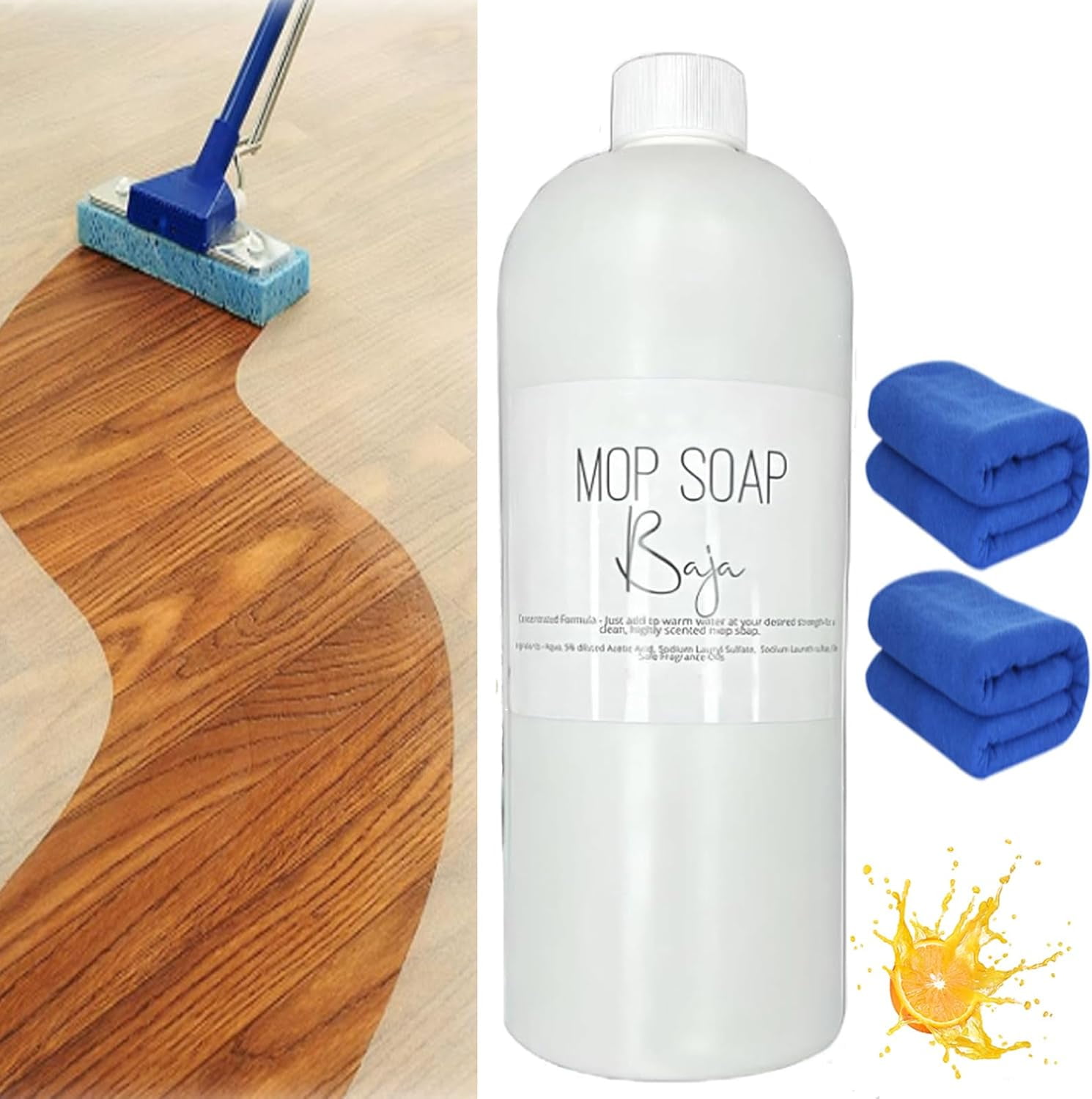 Mop Soap Brazilian Waves, Mop Soap Scented, Luxury Mop Soap, Mop Soap For Floor Cleaning (120ml ...
