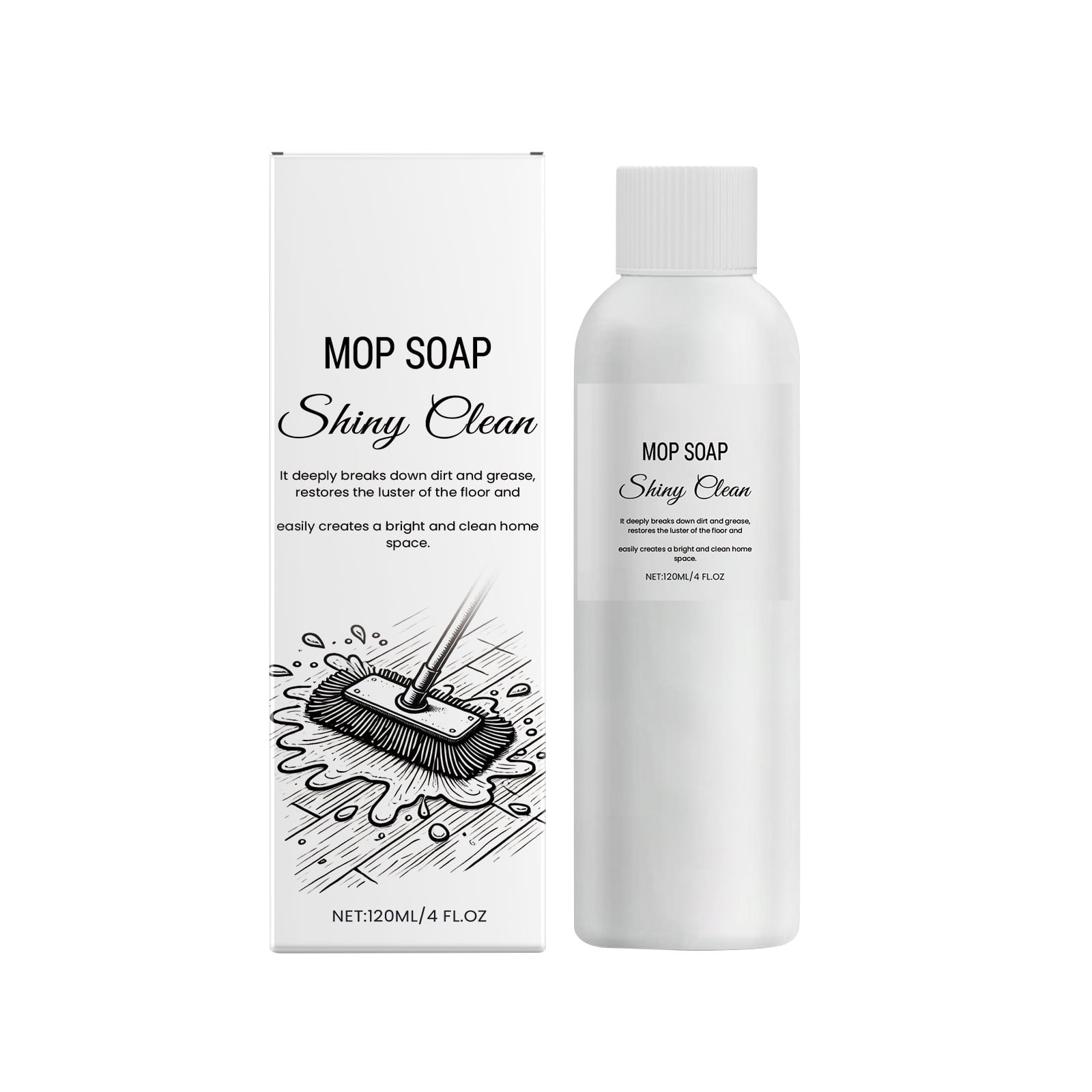 Mop Soap Shiny Clean Deeply Breaks Down Dirt & Grease, Restores Floor ...