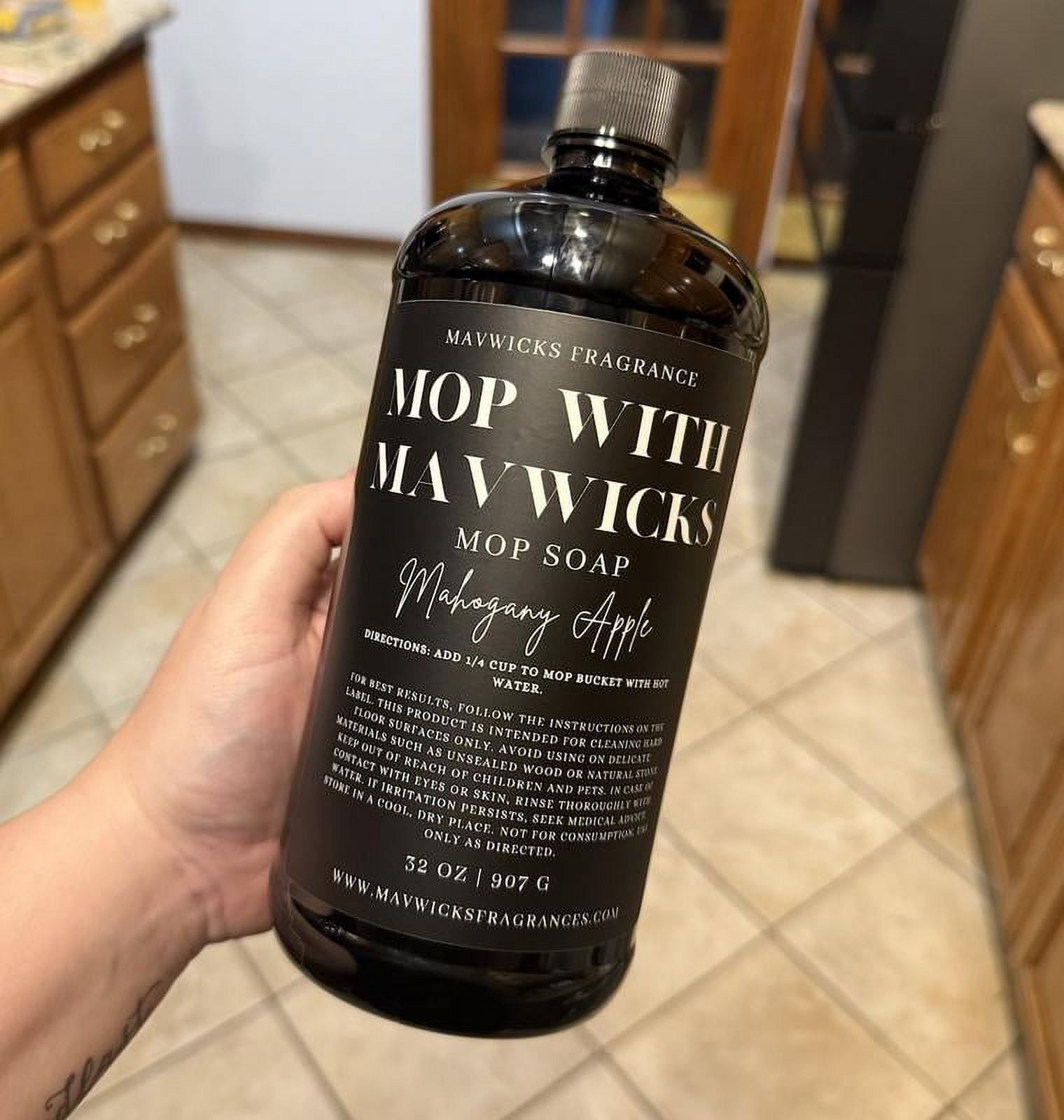 Mop With Mavwicks Mop Soap - Luxury Scented Floor Cleaner - Walmart.com