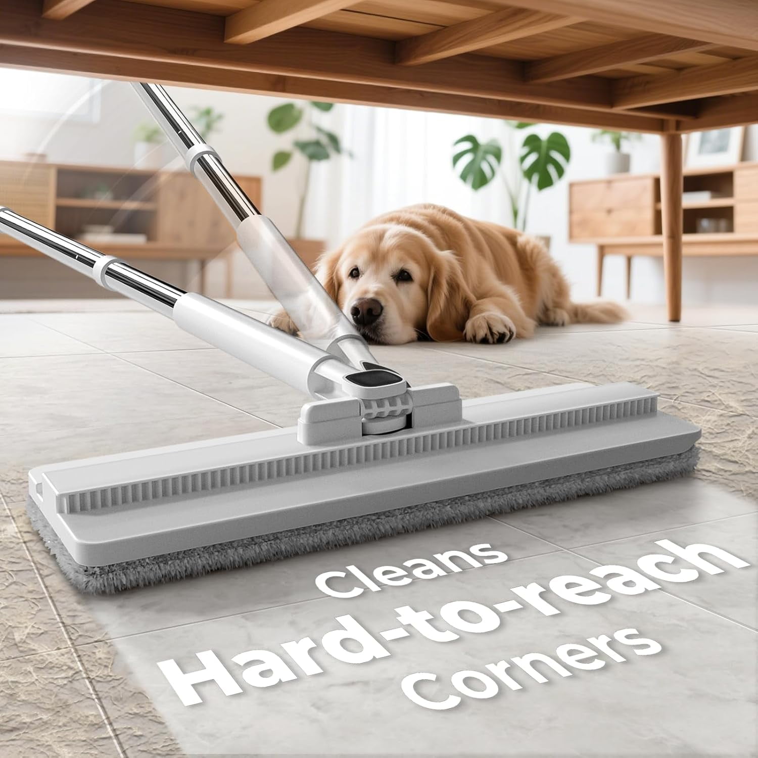 Mop and Bucket Set, Flat Microfiber Mops for Floor Cleaning, Wall ...