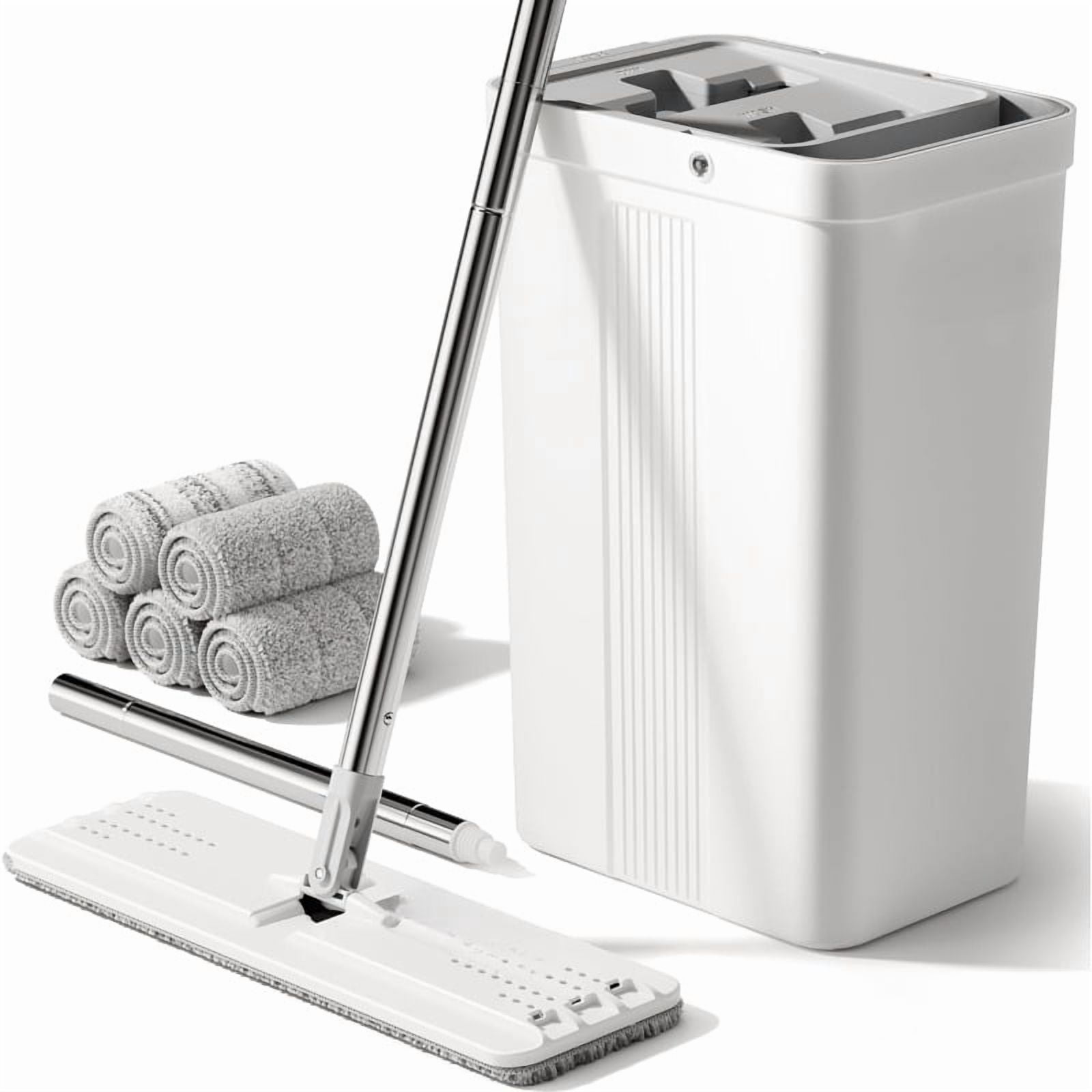 Mop and Bucket Set with Wringer, Dust Mops for Floor Cleaning, Wall ...