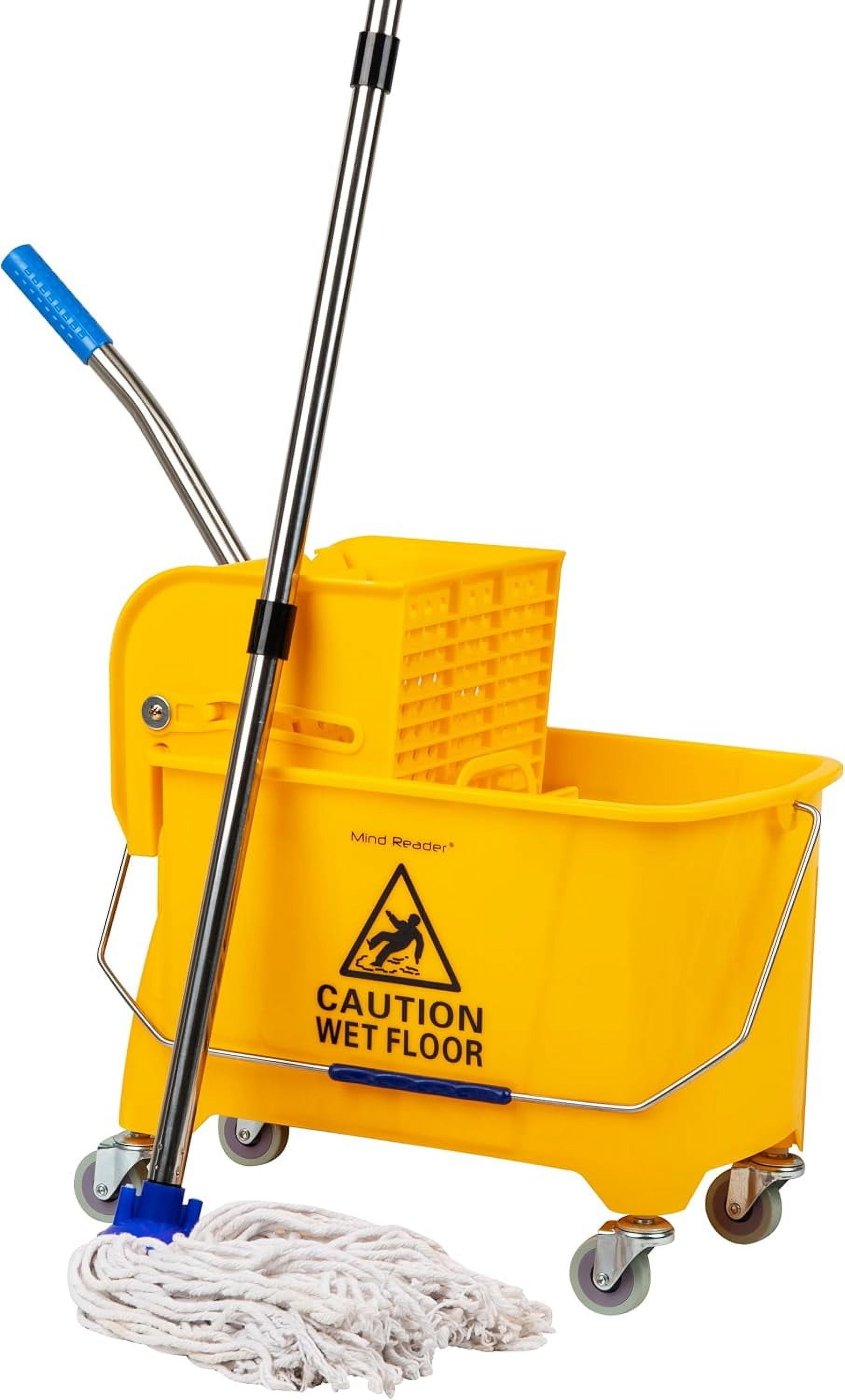 Mop and Bucket Set with Wringer, Mop Included, 5.5 Gallon Cleaning ...