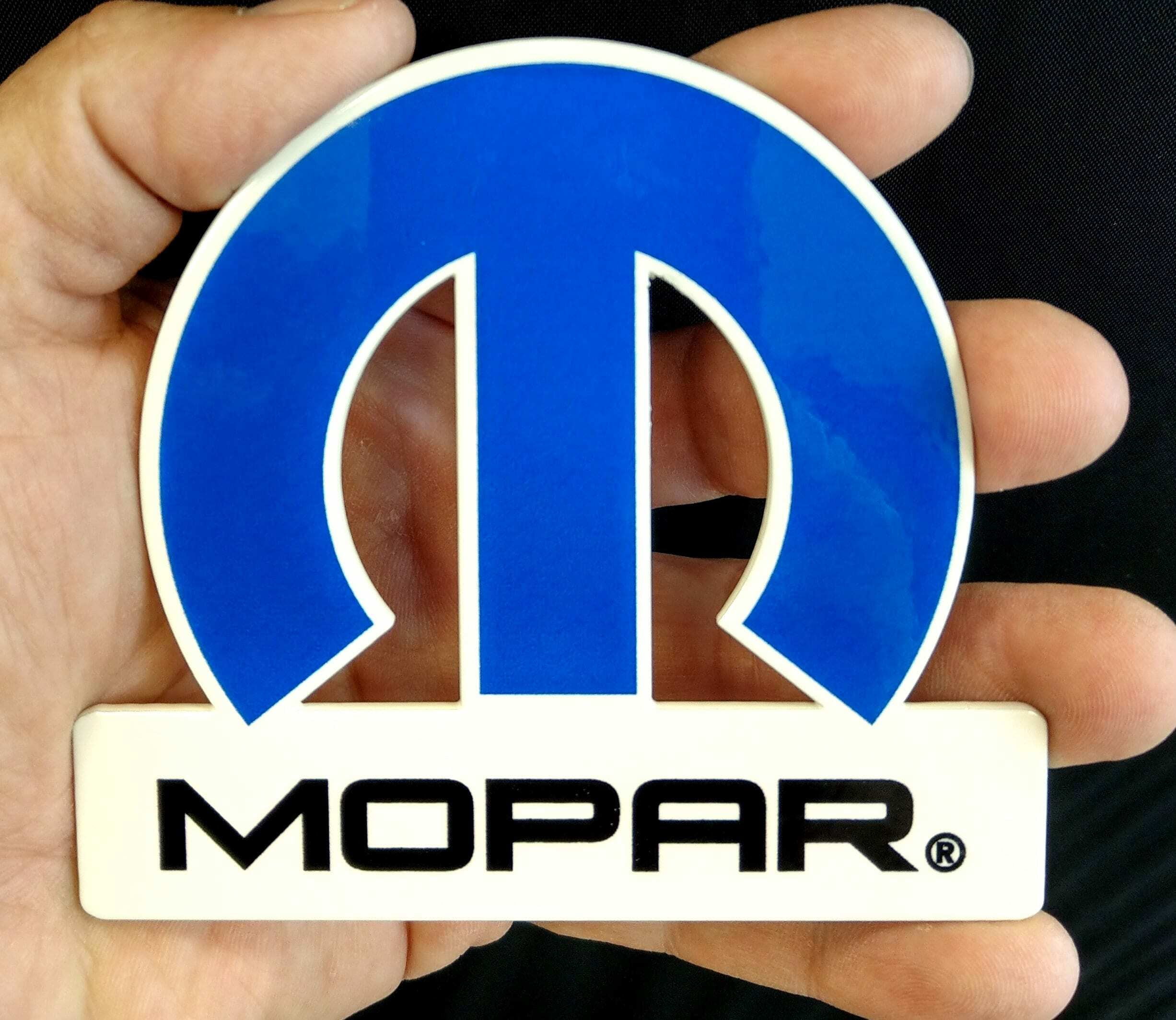 Mopar Blue Omega - Heavy Duty Steel Sign 19" x 17.19" - Walmart.com