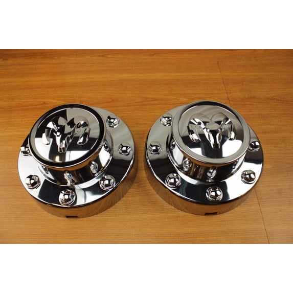 Mopar Dodge Ram 3500 Set of Rear Wheel Center Cap Hubcap Covers OEM ...