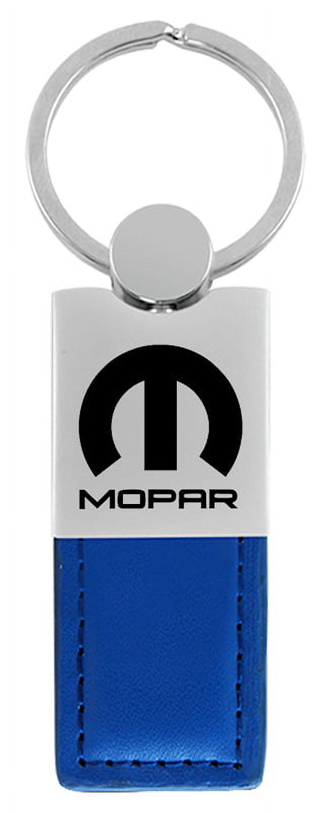 Mopar Duo Rectangular Leather Key Chain (Blue) - Walmart.com
