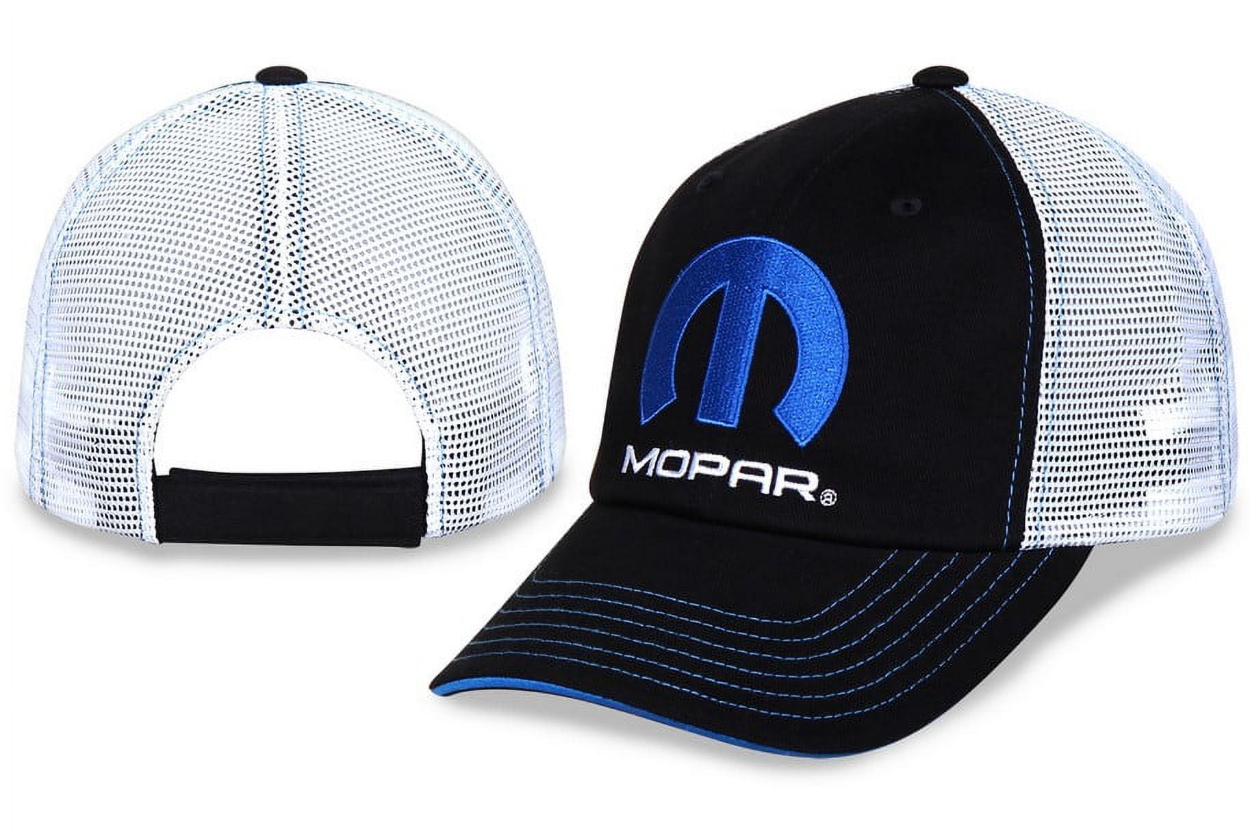 Mopar Men's Officially Licensed Embroidered Logo Trucker Hat Cap -Black ...