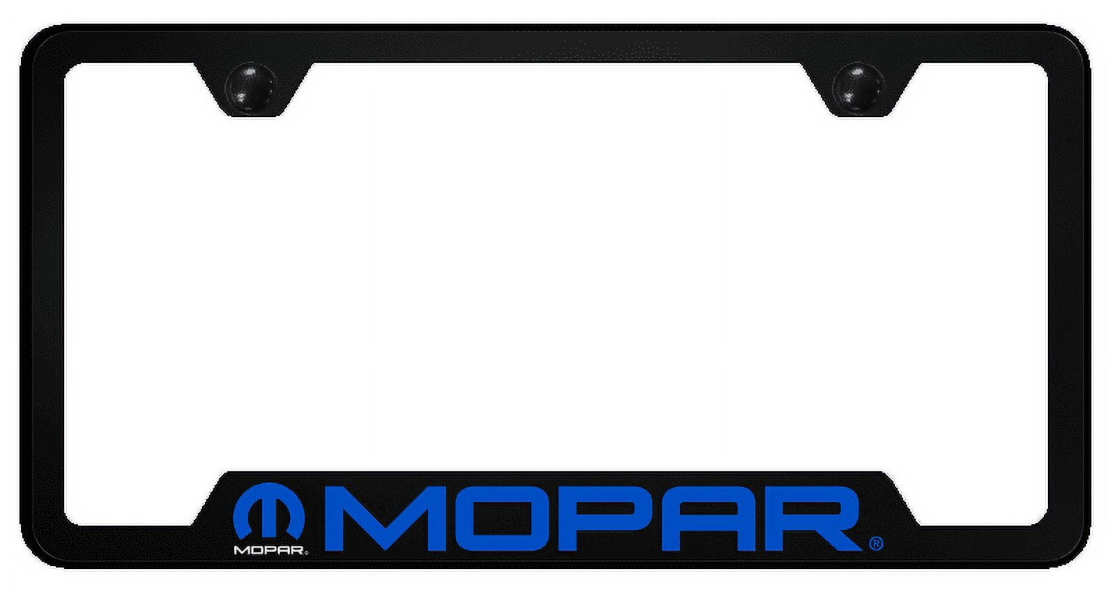 Mopar Name and Logo Polycarbonate Notched License Plate Frame Official Licensed - Walmart.com