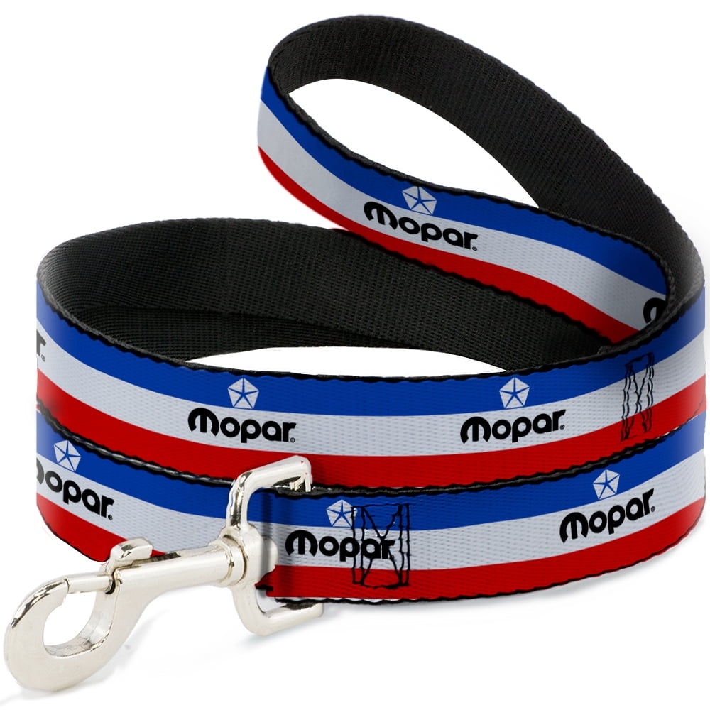 Mopar Pet Leash, Dog Leash, Mopar Logo Stripe Blue White Red, 6 Feet ...