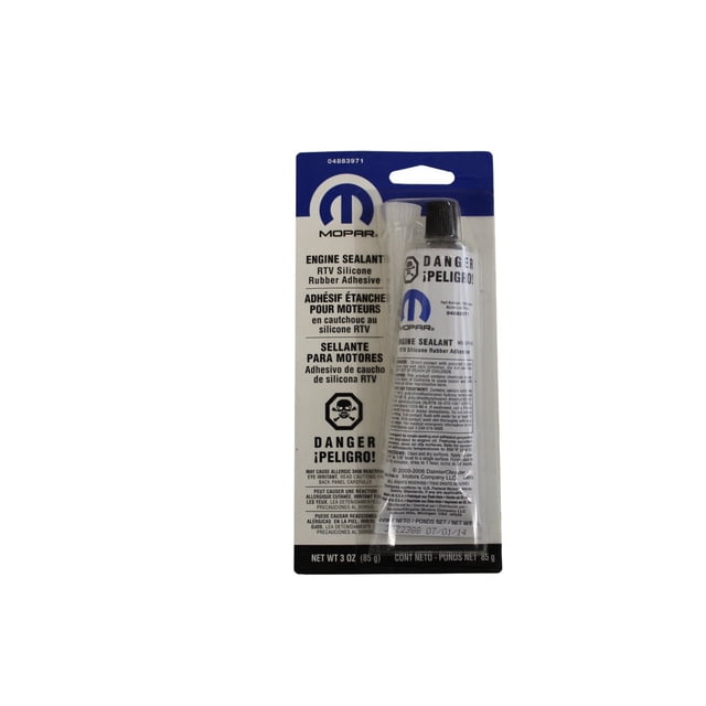 Mopar 4883971AC, RTV Silicone Rubber, Multicolor Industrial Sealant, 3 ...