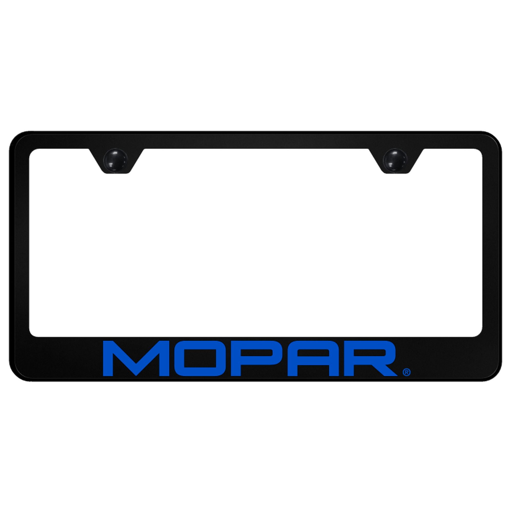 Mopar UV Print Polycarbonate License Plate Frame (Black) - Walmart.com
