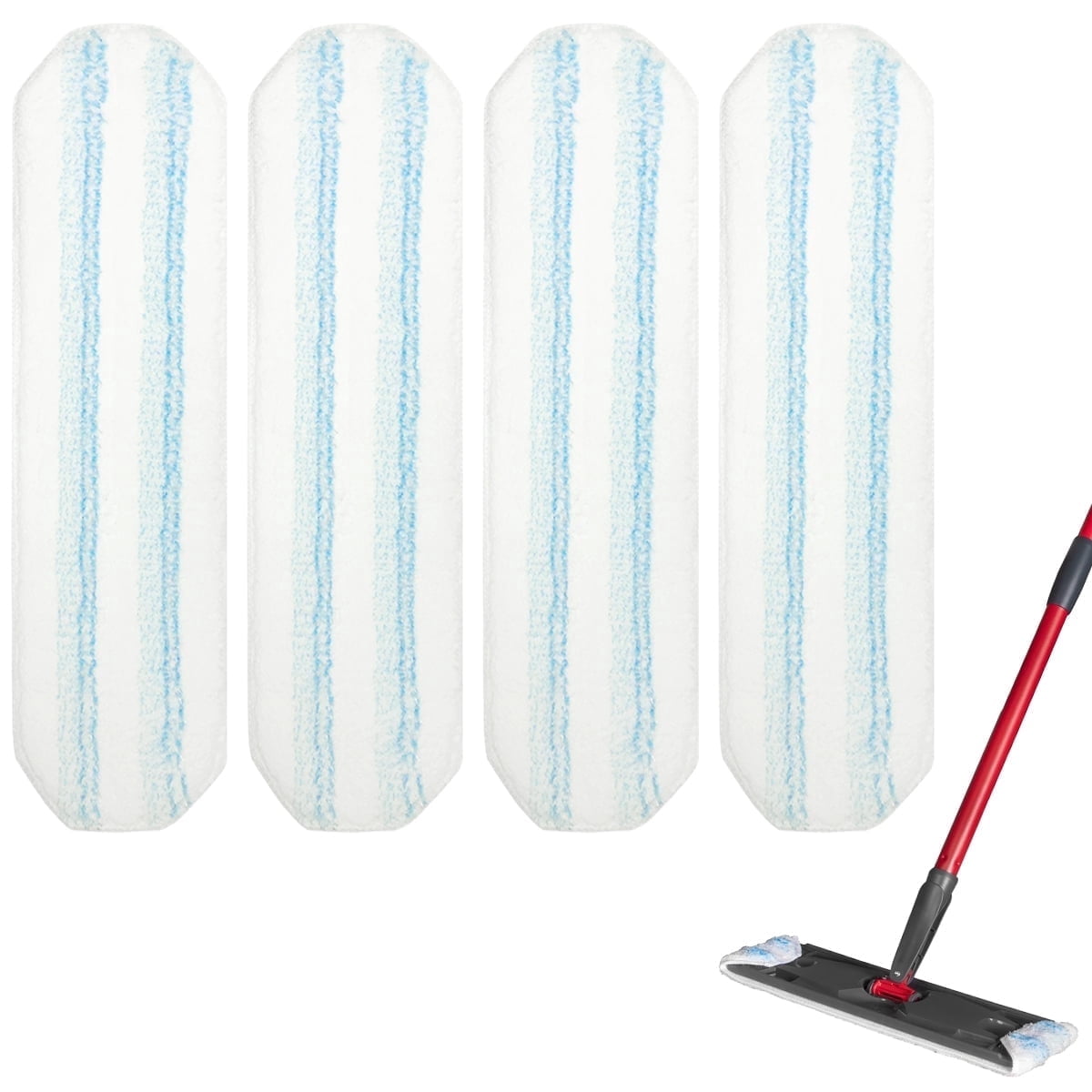 Mophead Refills Compatible with O-Cedar H2prO Flat Mop System-Machine ...