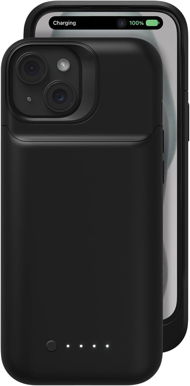 mophie Juice Pack Battery Case for iPhone 15, 2400mAh, Drop Protection, USB-C - Walmart.com