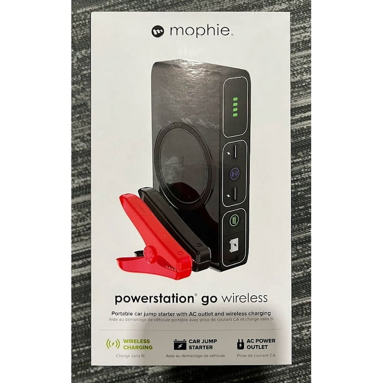 Mophie wireless powerstation go portable charger and car jump starter store
